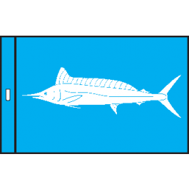 12" X 18" Spearfish Fish Flag