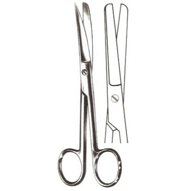 Curved Operating Scissors with Blunt/Blunt Points - 12.7cm ...