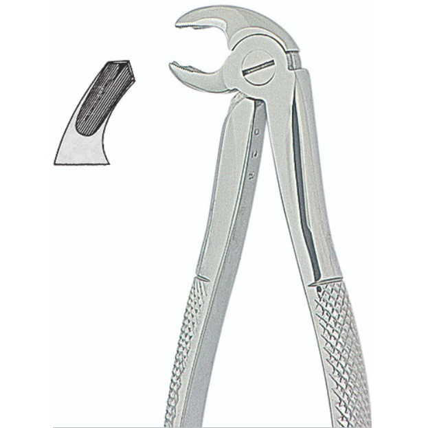Kohler #23 English Pattern Extraction Forceps with Grooved Beaks (1020)
