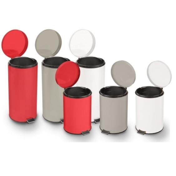 McKesson 32 Quart White Trash Can (81-45266)