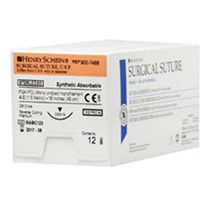 Schein 4-0 x 18" PGA/PCL Suture with DSM13 Needle (5700464)