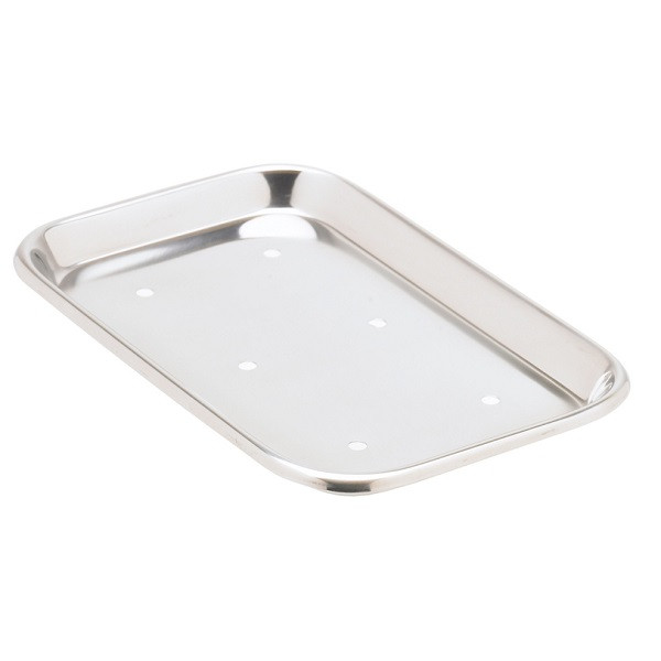 Miltex 10" x 6-1/2" Mayo Perforated Tray (3-921)