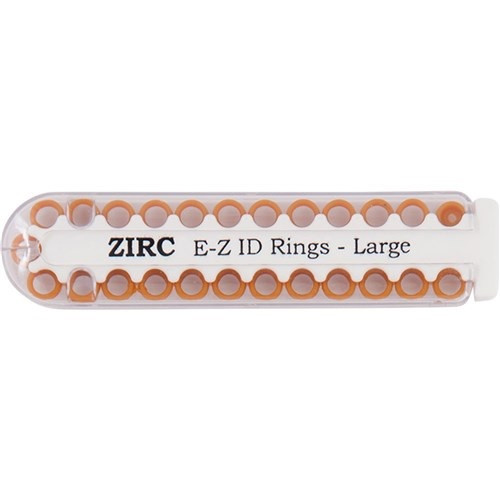 Zirc Copper Large E-Z ID Rings (70Z200U)