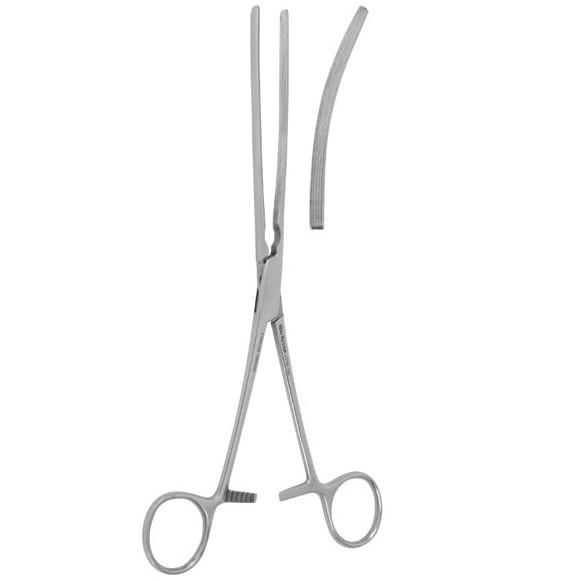 Miltex Vantage® Curved Doyen Intestinal Forceps - 22.9cm (V916-162)