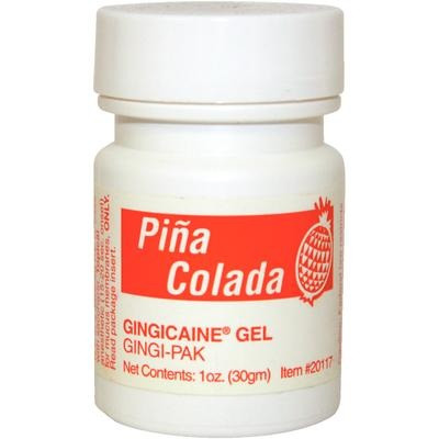 Pac-Dent Gingicaine® Pina Colada Gel in 1 oz. Bottle - Predictable ...