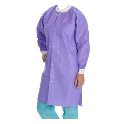Valumax Large Purple Extra-Safe Lab Coat - 10/Pack - Predictable ...