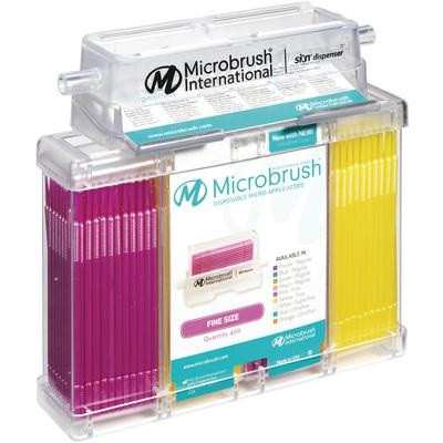 Microbrush® Plus Fine Pink & Yellow Dispenser Kit (PF400-KIT)