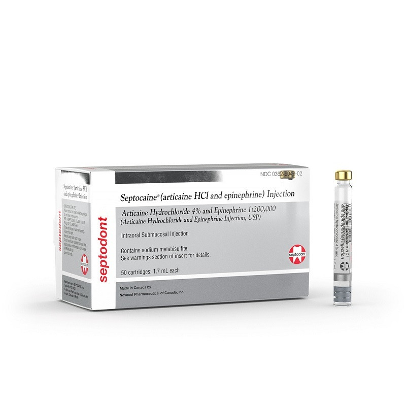 Septodont Septocaine with 1:200,000 Epinephrine (01A1200)