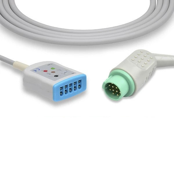 GE Healthcare Corometrics Compatible 3-Lead ECG Trunk Cable (1554AAO)