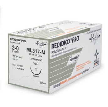 Myco 2-0 x 30" Reli® Redidiox® Pro Violet Polydioxanone Suture with SH ...