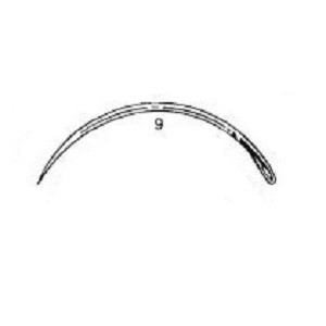 Miltex #9 Regular Surgeon's 3/8 Circle Needle with Taper Point (MS140A-9)