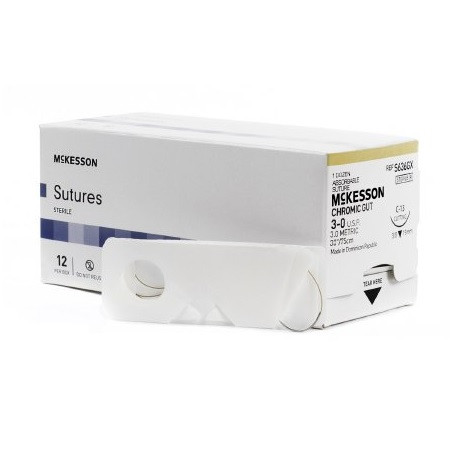 Sutures - Chromic Gut - Size 3-0 - DS18 Needle - Predictable Surgical ...