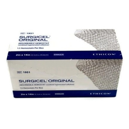 Surgicel® 2" x 14" Original Absorbable Hemostat - 12/Box - Predictable ...