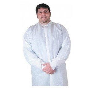 Dukal White Small Lab Coat without Pockets (340)
