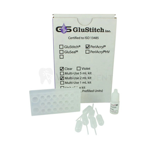 GluStitch 2mL Clear PeriAcryl Oral Adhesive Multi-Use Kit (P-ACRYL2C)