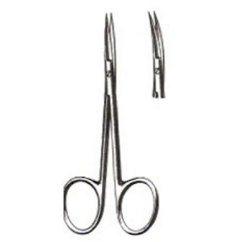 Curved Micro Iris Scissors with Sharp Points - 10.2cm - Predictable ...
