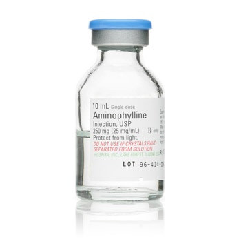25mg/mL Aminophylline in 10mL Single Dose Vial - Predictable Surgical Tech
