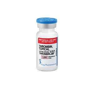 Pfizer 5,000 IU Thrombin Powder with 5mL Diluent (60793021505)