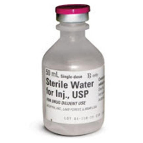 Sterile Water Diluent for Injection in 100mL Single Dose Vial - 25/Box ...