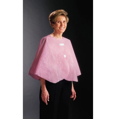 48" x 23" Mauve Exam Poncho - 25/Case - Predictable Surgical Tech