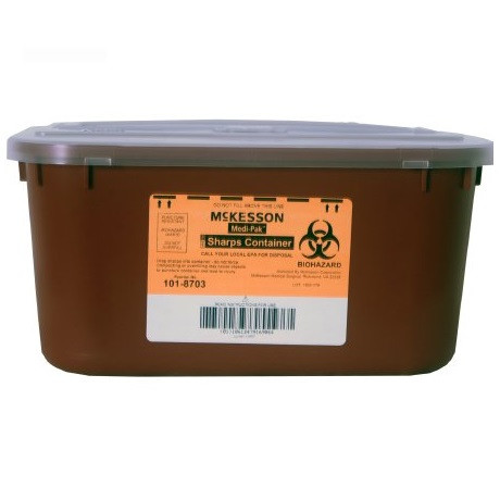 McKesson 1 Gallon Red Sharps Container (101-8703)