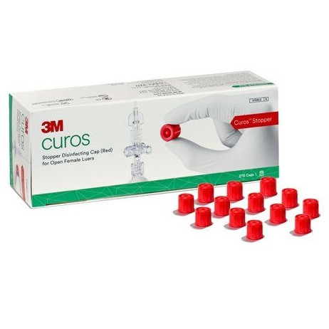 Curos Stopper Disinfecting Cap for Open Female Luers - 2,160/Case ...