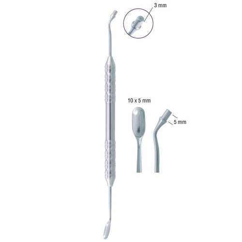 Kohler Bone Carrier & 3mm Bone Graft Packer with Safety Stop (7290)
