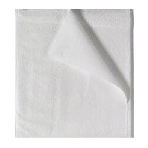 Tidi 40" x 60" White 2-Ply Tissue Drape Sheet (918303)