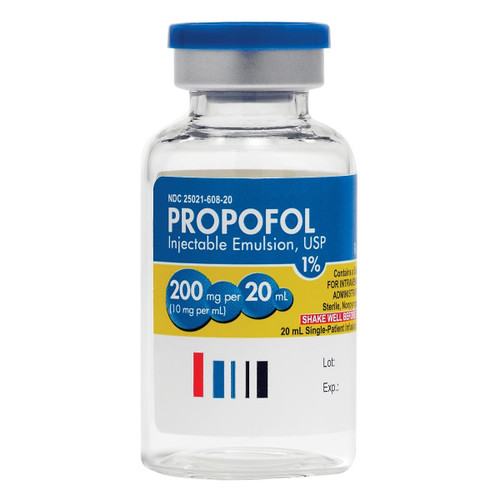 Sagent Pharmaceuticals 1% Propofol Injection in 25mL Single Dose Vial ...