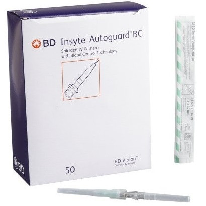 BD 18G x 1.16" Insyte Autoguard BC Shielded IV Catheter (382544)