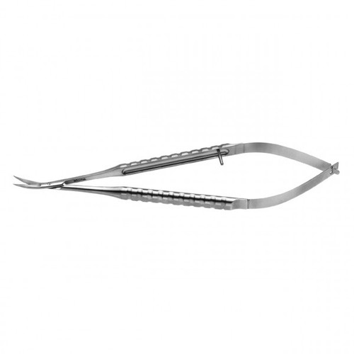 Stoma Curved Gomel Microsurgical Scissors with Serrations (13551.16)