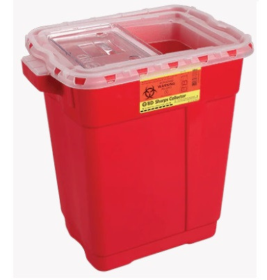 BD 8 Quart Red Recykleen Sharps Container (305059)