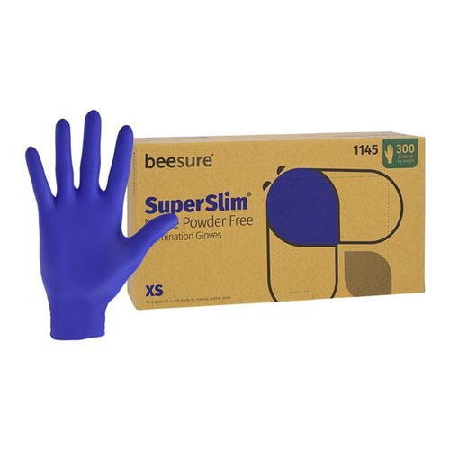 Ecobee X-Small BeeSure SuperSlim Nitrile PF Exam Glove (BE1145)