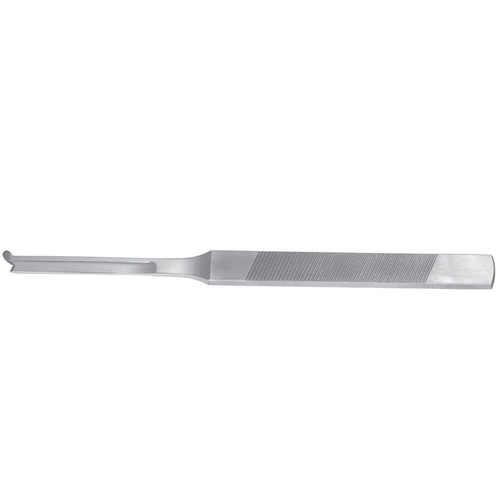 Miltex Curved Left Silver Cartilage Chisel (21-229)