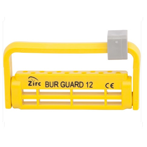 Zirc 12-Hole Neon Yellow Steri-Bur Guard (50Z406O)