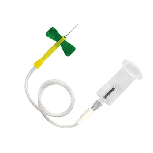 MediVena 21G x 3/4" Glide & Lock Safety Blood Collection Wing Set with ...