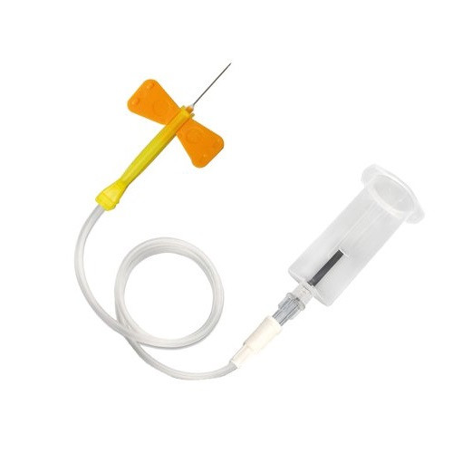 MediVena 25G x 3/4" Glide & Lock Safety Blood Collection Wing Set with ...