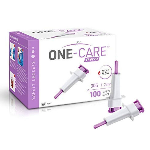 MediVena 30G x 1.2mm Purple One-Care Pro Push-Button Activated Safety ...