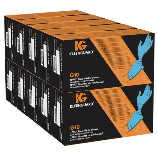 Kimberly-Clark Medium KleenGuard G10 2Pro Blue Nitrile Glove (54422)