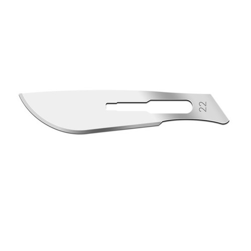 Cincinnati Surgical #22 Sterile Carbon Steel Surgical Scalpel Blade (0022)