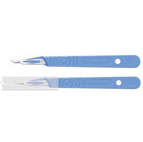Swann-Morton #15 NonSterile Safety Scalpel with Retracting Guard (SM2335)
