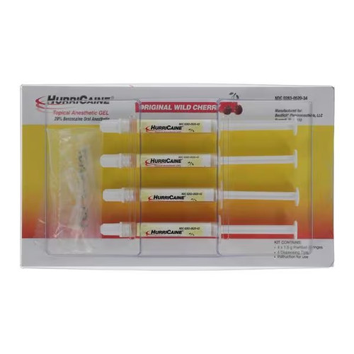 Beutlich HurriCaine Cherry Topical Anesthetic Unit Dose Gel in 1.2g ...