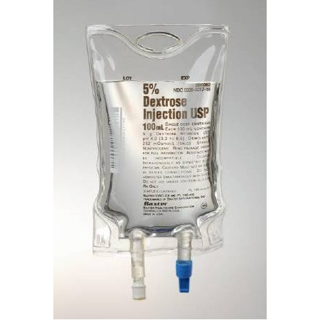 Baxter 5% Dextrose for Injection in 100mL Viaflex Plastic Container ...
