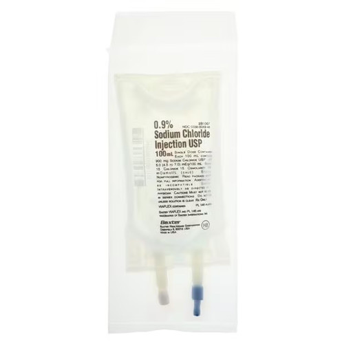 Baxter 0.9% Sodium Chloride for Injection in 100mL Viaflex Plastic ...