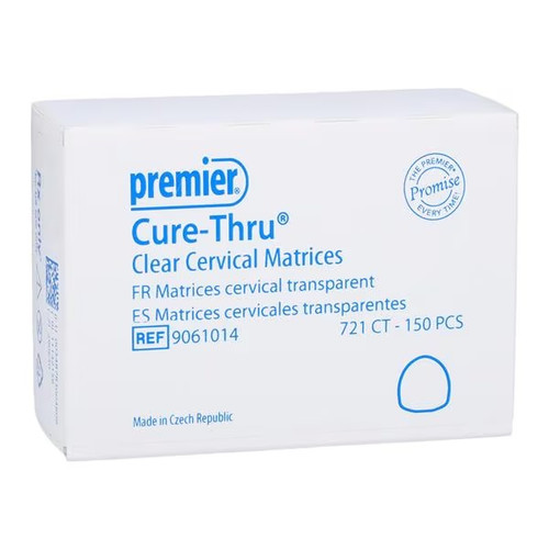 Premier Dental #721CT Cure-Thru Clear Cervical Matrices (9061014)
