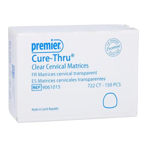 Premier Dental #722CT Cure-Thru Clear Cervical Matrices (9061015)
