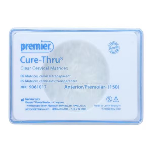 Premier Dental Anterior/Premolar Cure-Thru Clear Cervical Matrices ...