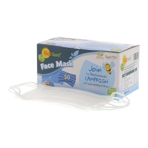 Ecobee White ASTM Level 2 BeeSure Earloop Face Mask (BE2100W)