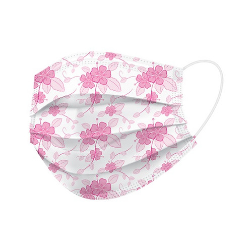 EcoBee Hibiscus Floral ASTM Level 3 BeeSure Face Mask (BE2300)