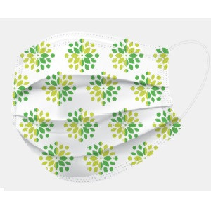 EcoBee Forest Green Naturals ASTM Level 3 BeeSure Face Mask (BE2440)
